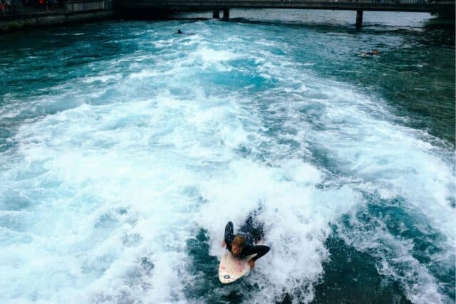 Surfing in Munich 2024 (Riding the River Waves in Germany)