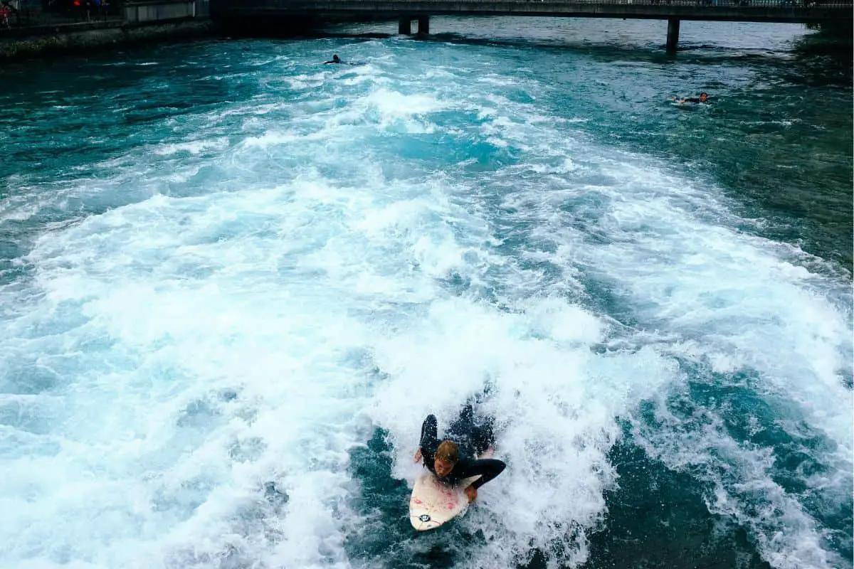 Surfing in Munich 2024 (Riding the River Waves in Germany)